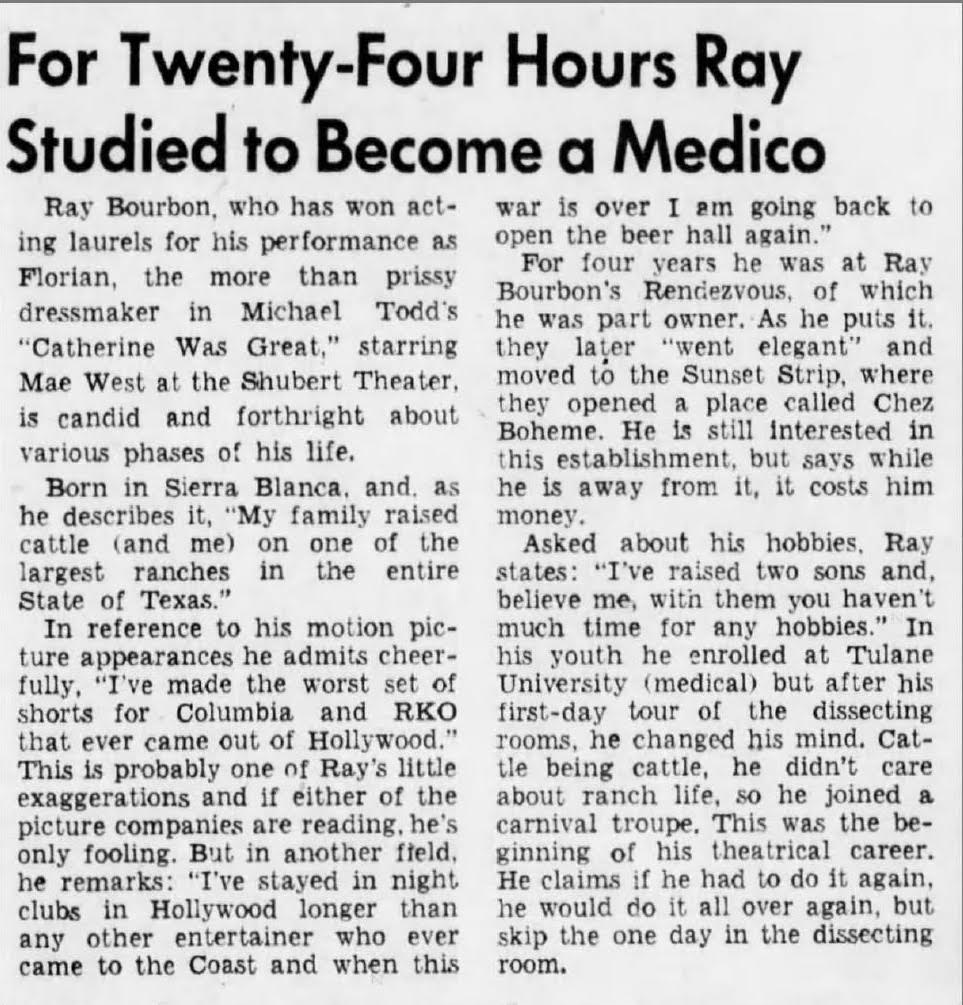 Ray’s Childhood, Part 3: An Invented Past – Don't Call Me Madam